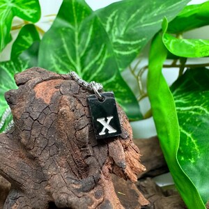 Dainty Rectangular X Pendant Necklace – Stainless Steel I Straight Edge ...