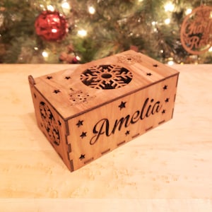 Christmas Rectangle Gift Box Personnalized Active - Etsy