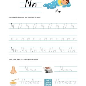 Printable Handwriting Book - Digital Download - Etsy