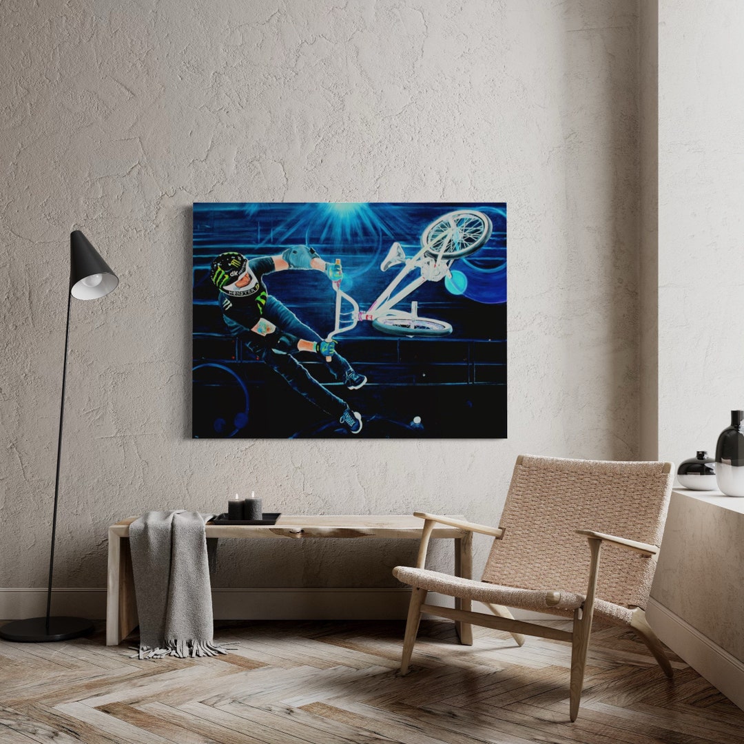 Jamie Bestwick Xgames Monster Energy BMX Sport Art Original Oil ...