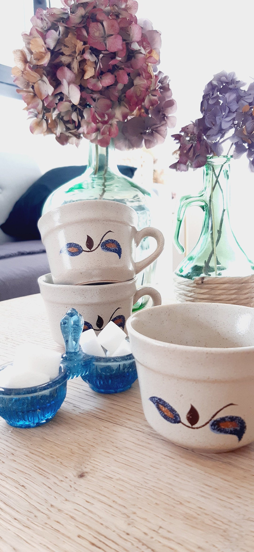 Sandstone Cups Faience From Saint Amand - Etsy