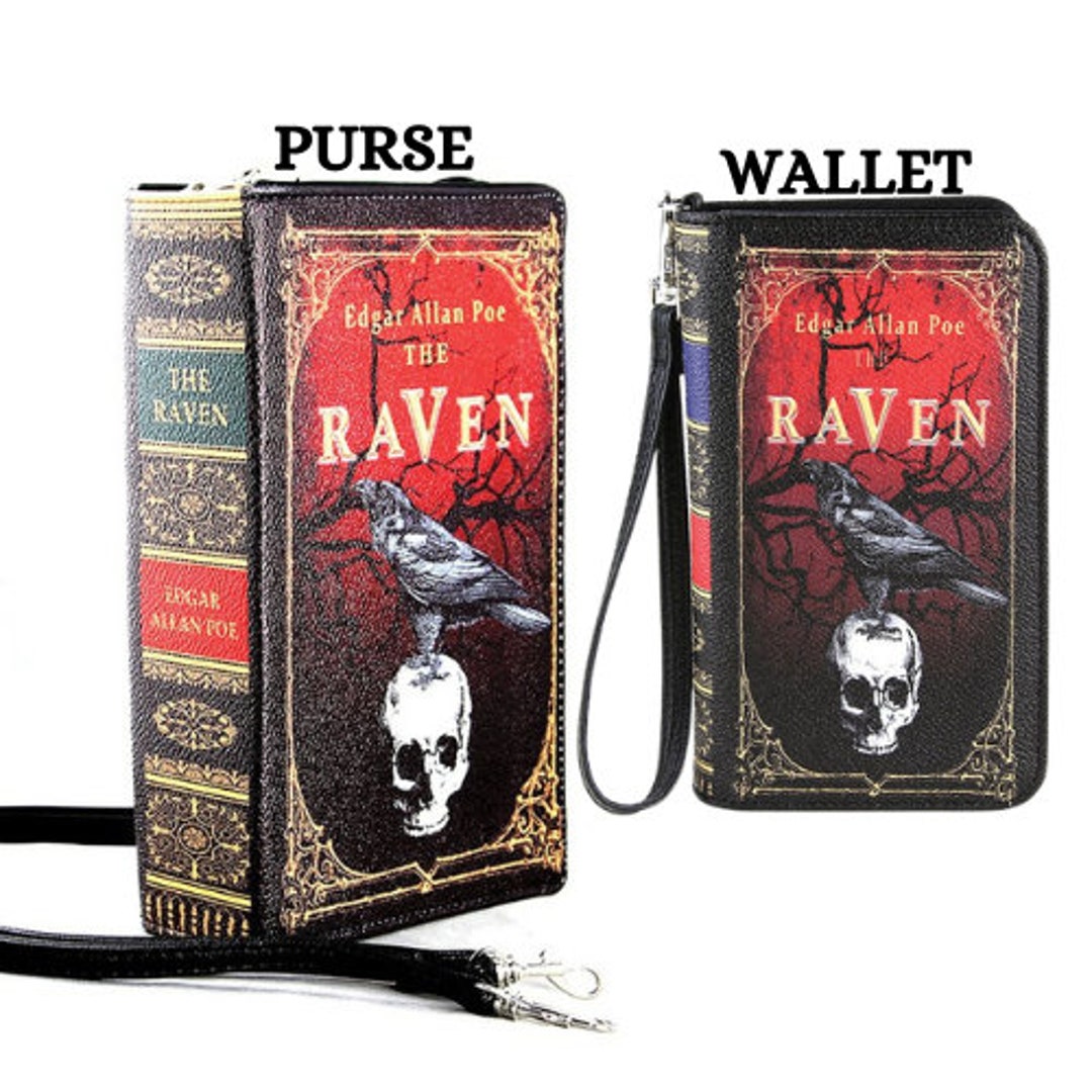 Edgar Allen Poe the Raven Book Purse or Wallet - Etsy