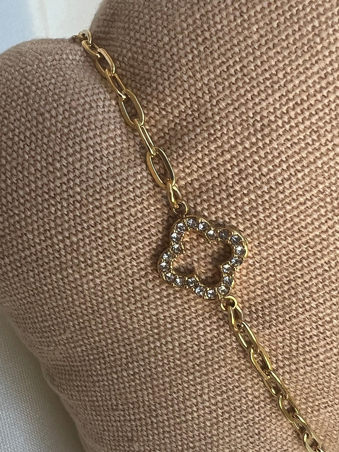 Shiny Clover Bracelet - Etsy