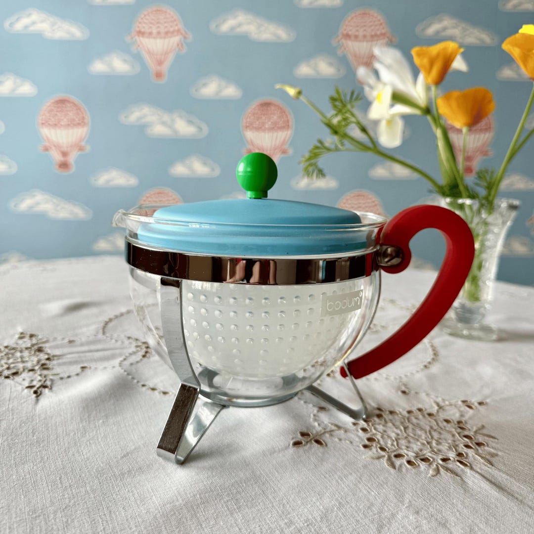 Vintage Bodum Chambord Teapot With Infuser – 1980s Memphis Design - Etsy