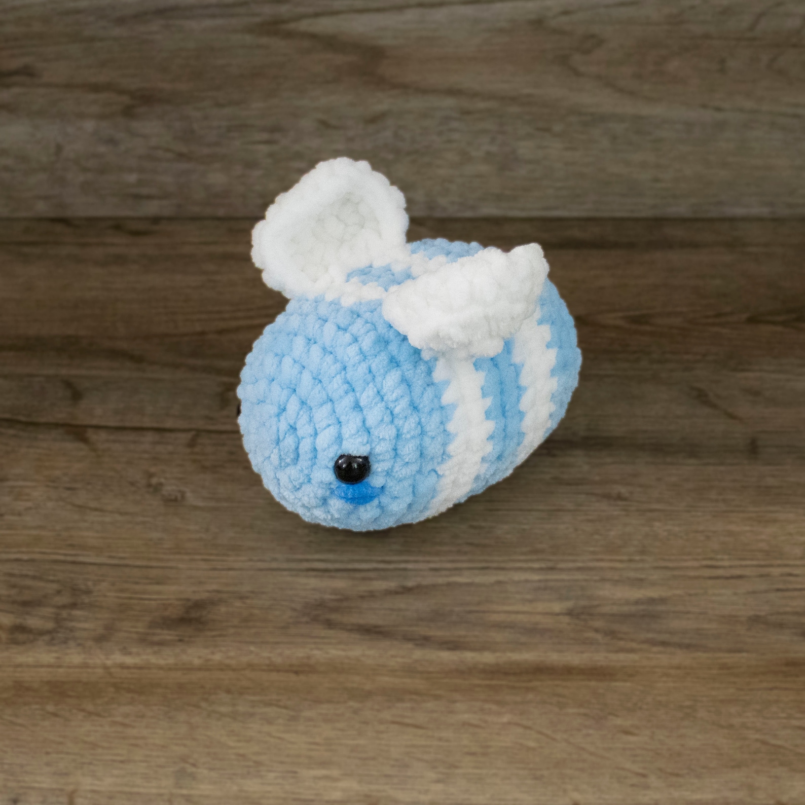Crochet Blue and White Bee Jooby Hoo-bee School Spirit - Etsy