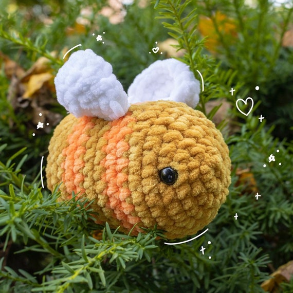 Crochet Pumpkin Spice Latte Bee Food Themed Stuffed Animal - Etsy