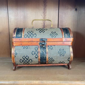 Vintage Decorative Wooden Chest With Handle, Home Decor, Decorative ...
