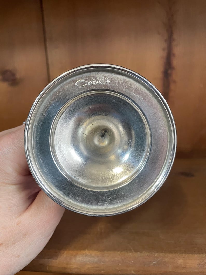 Vintage Oneida Silverplate Goblet With Beautiful Patina, Kitchen and ...