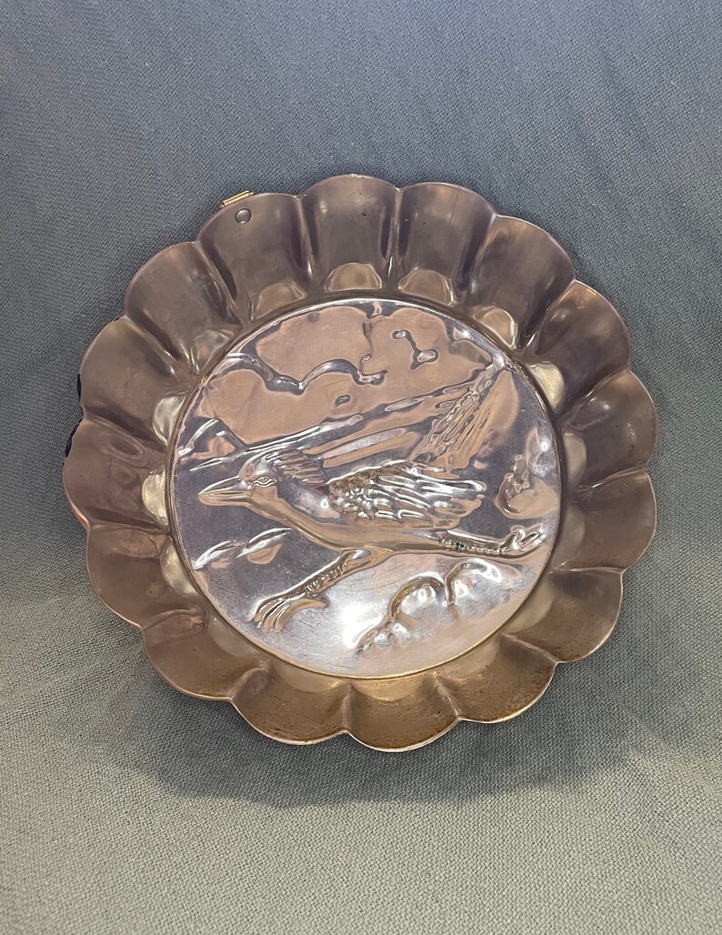 Vintage Copper Roadrunner Fluted Mold Wall Hanging/home Decor - Etsy