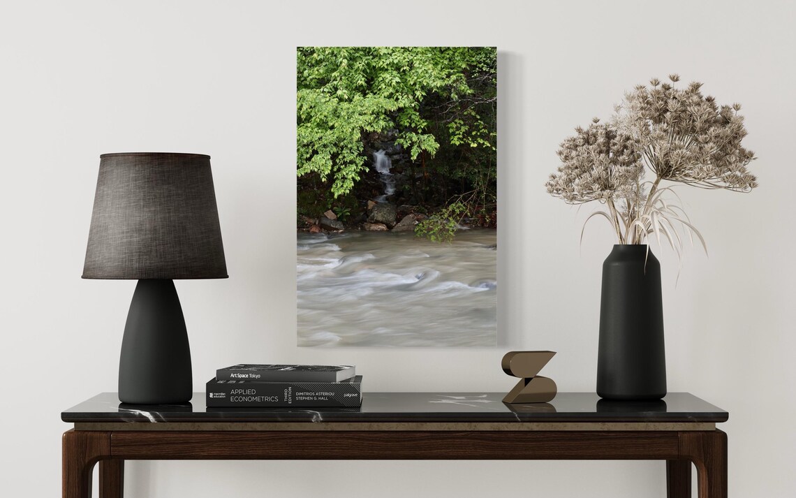 Nature Photography, Art Print, Mountainside Waterfall and Stream ...