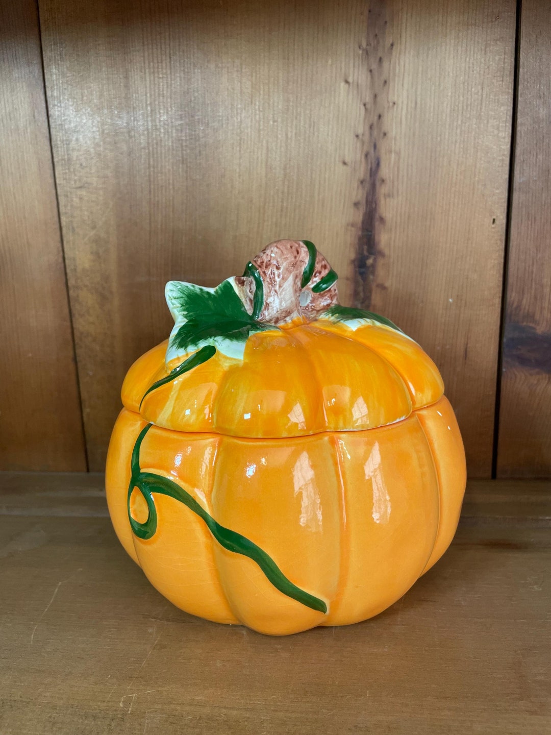 Vintage Royal Norfolk Ceramic Pumpkin Candy Dish With Lid, Fall Home ...