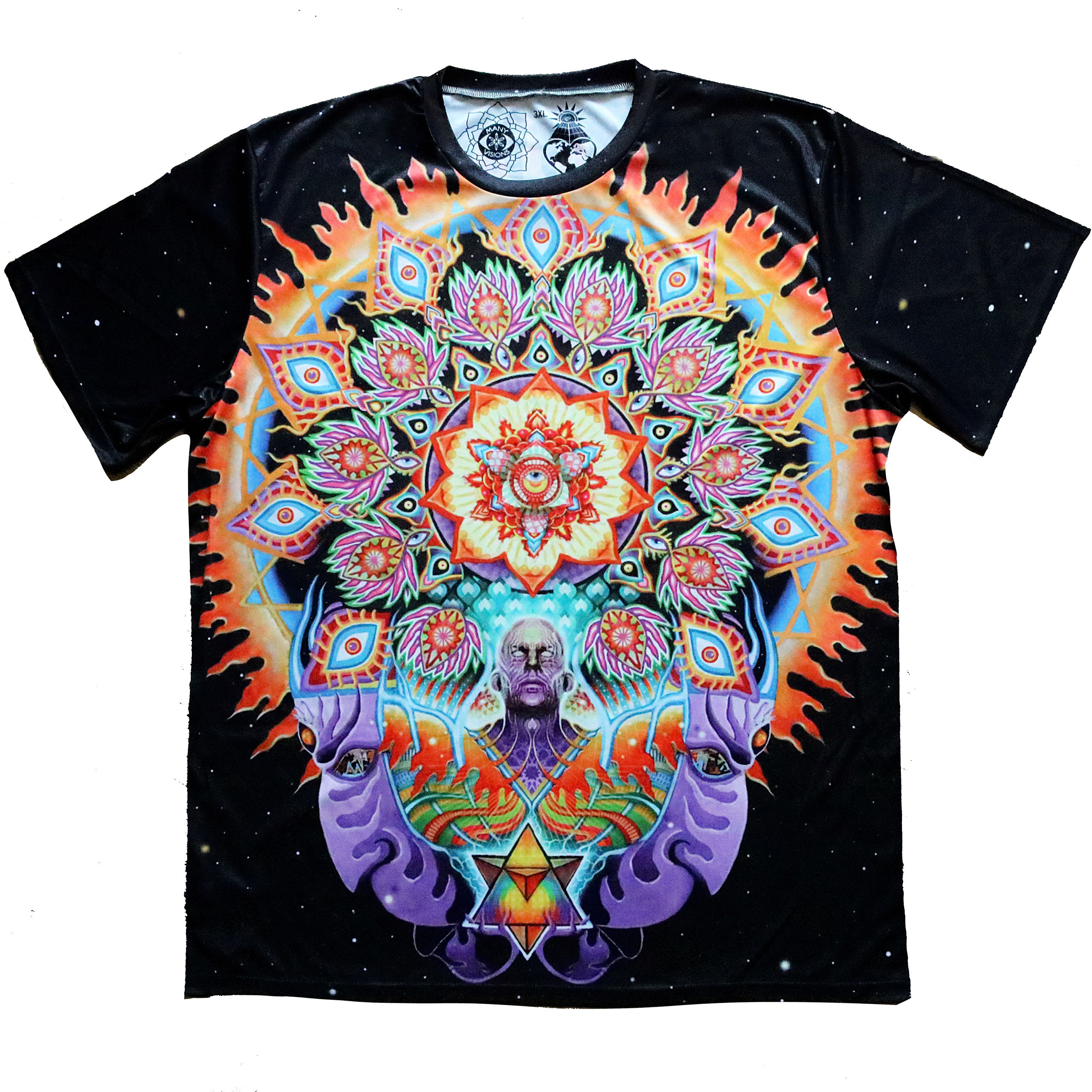 T - Shirt - All Over Print - Psychedelic Art - Trippy - Etsy UK