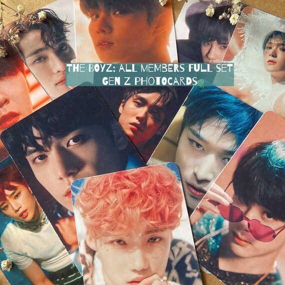 The Boyz Full Set Gen Z Generation Z Photocards All Members - Etsy Canada