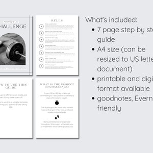 Project 50 Challenge Tracker Printable Project 50 Tracker Challenge ...