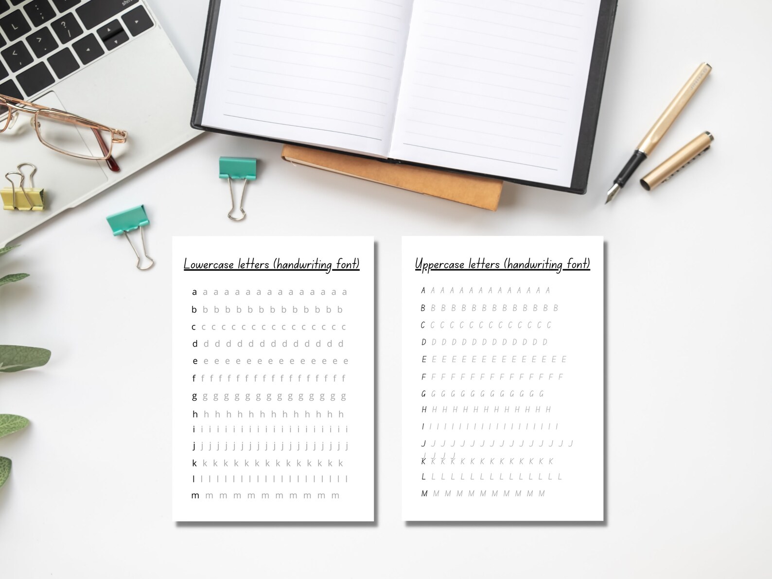 Handwriting Practice Sheets 12 Page Practice Sheets Printable ...