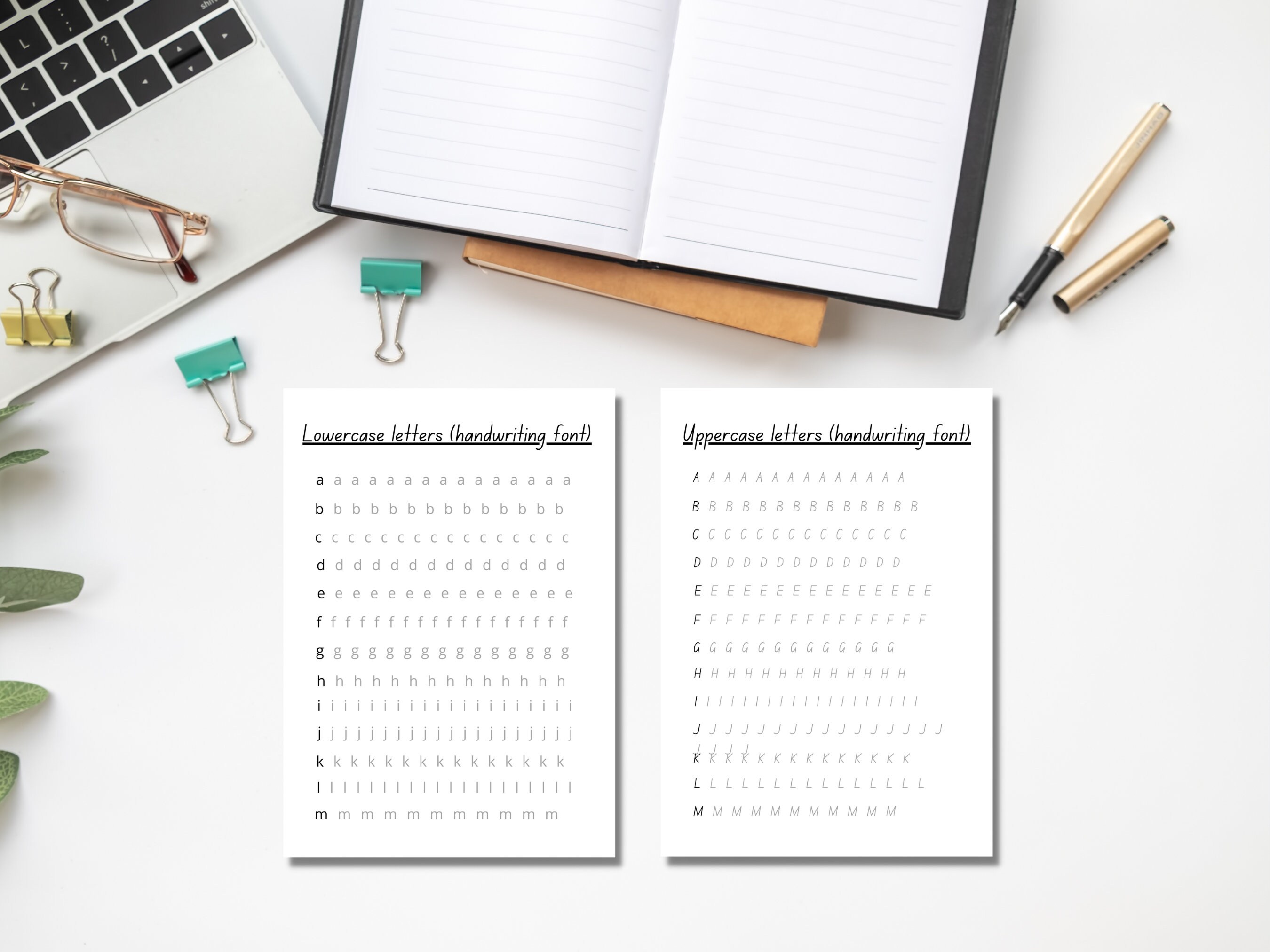 Handwriting Practice Sheets 12 Page Practice Sheets Printable ...