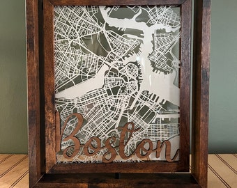 Custom Map Acrylic - Etsy