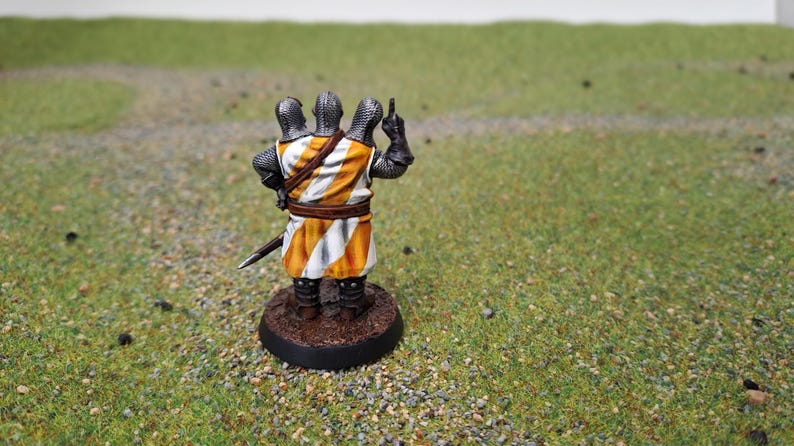 Three-headed Giant and Two Versions of the Black Knight Miniatures ...