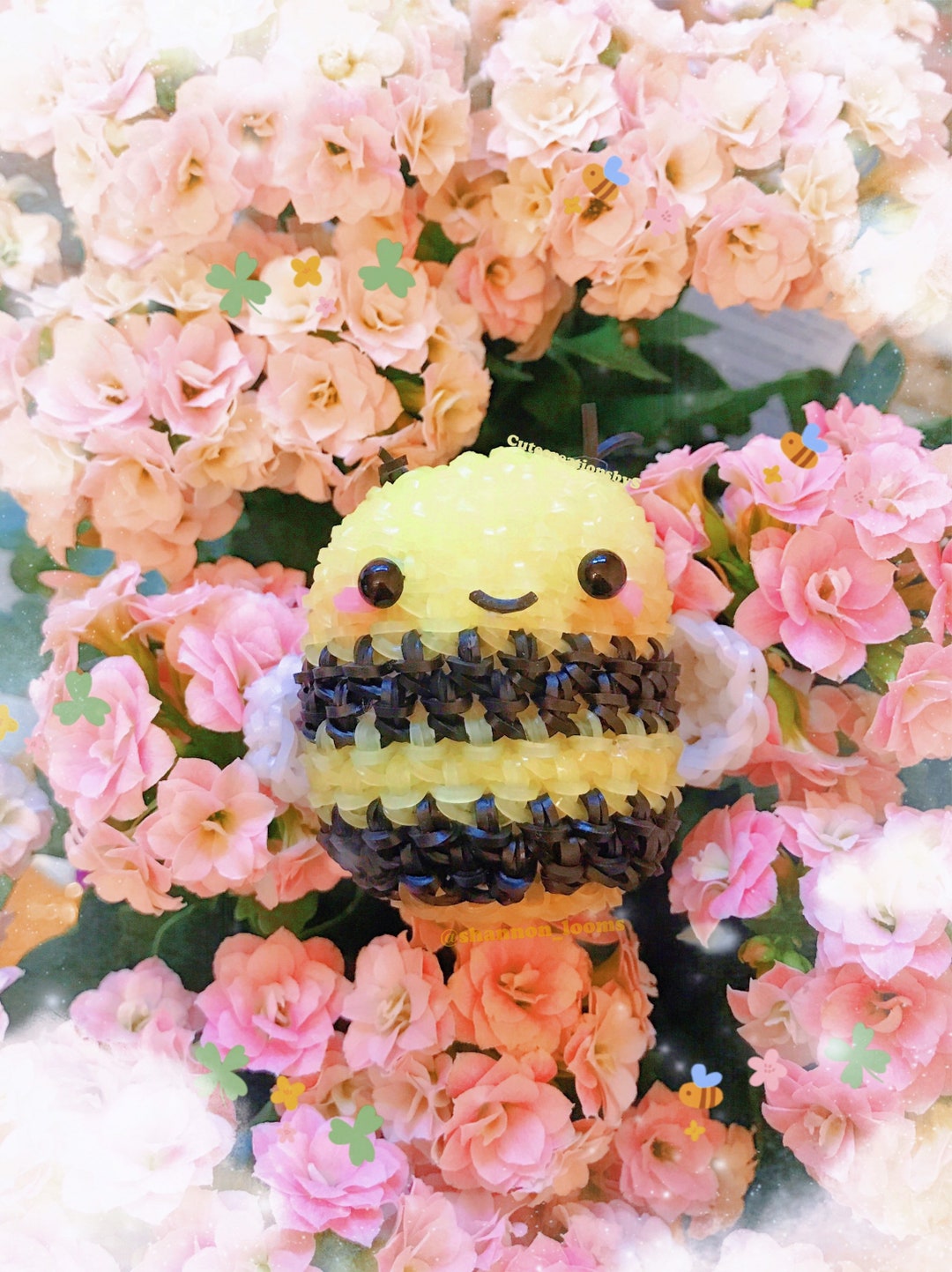 Adorable Rainbow Loom Bumble Bee Loomigurumi Bands Spring Handmade ...