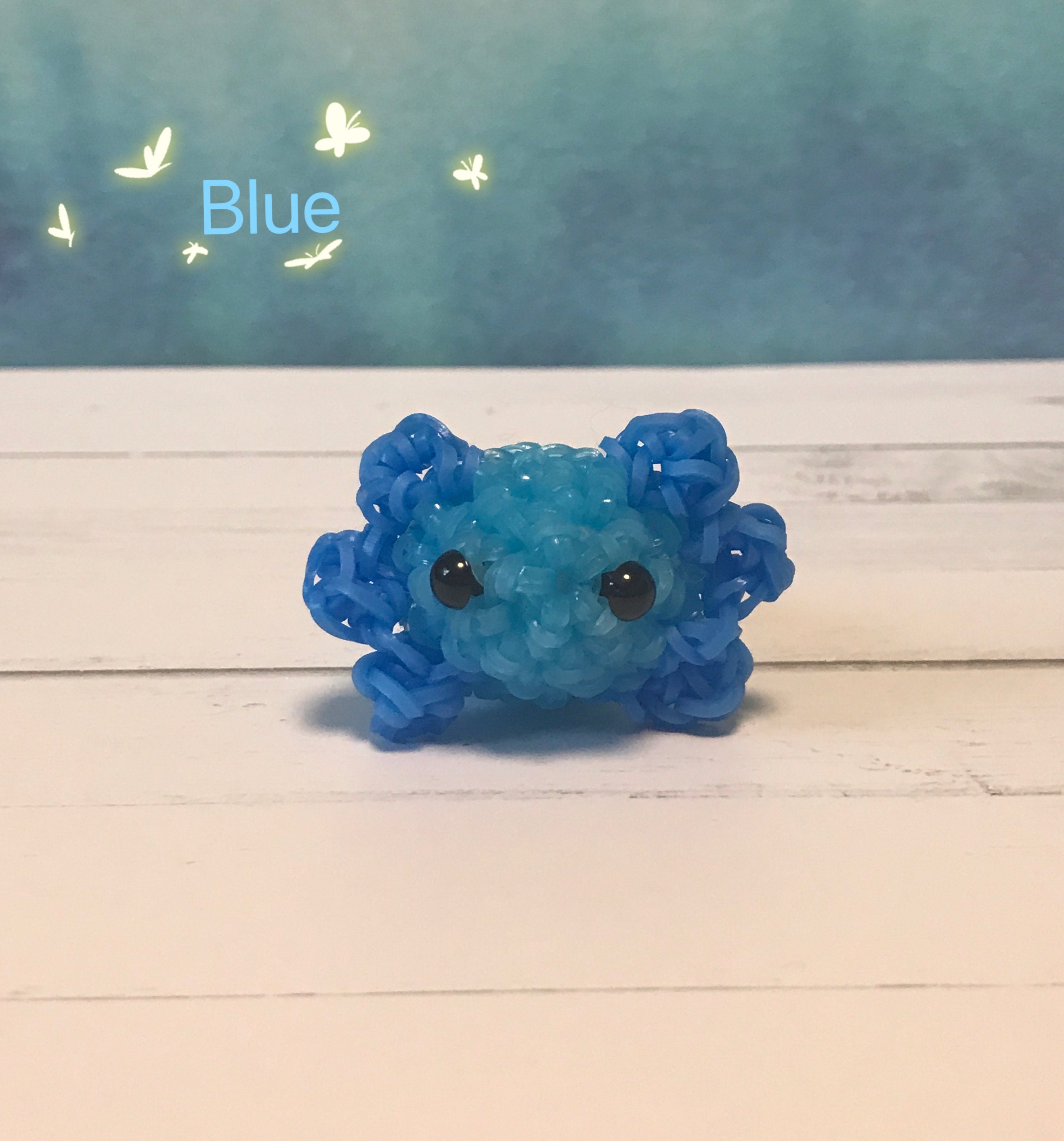 Rainbow Loom Mini Axolotls Loomigurumi Sea Creature Gift Collectible - Etsy