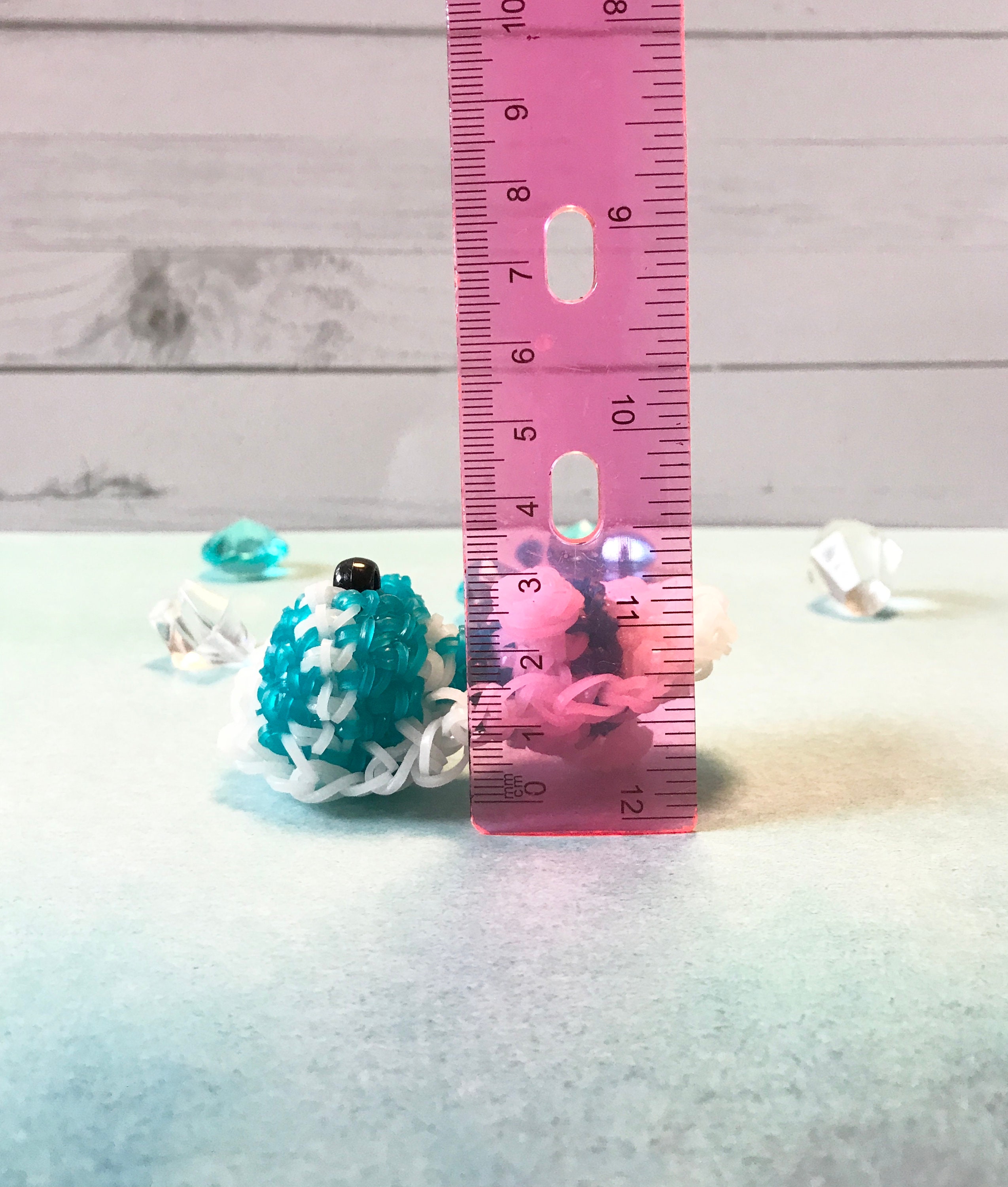 Mini Rainbow Loom Seahorse Sea Creature Animal Turquoise Rubber Bands ...