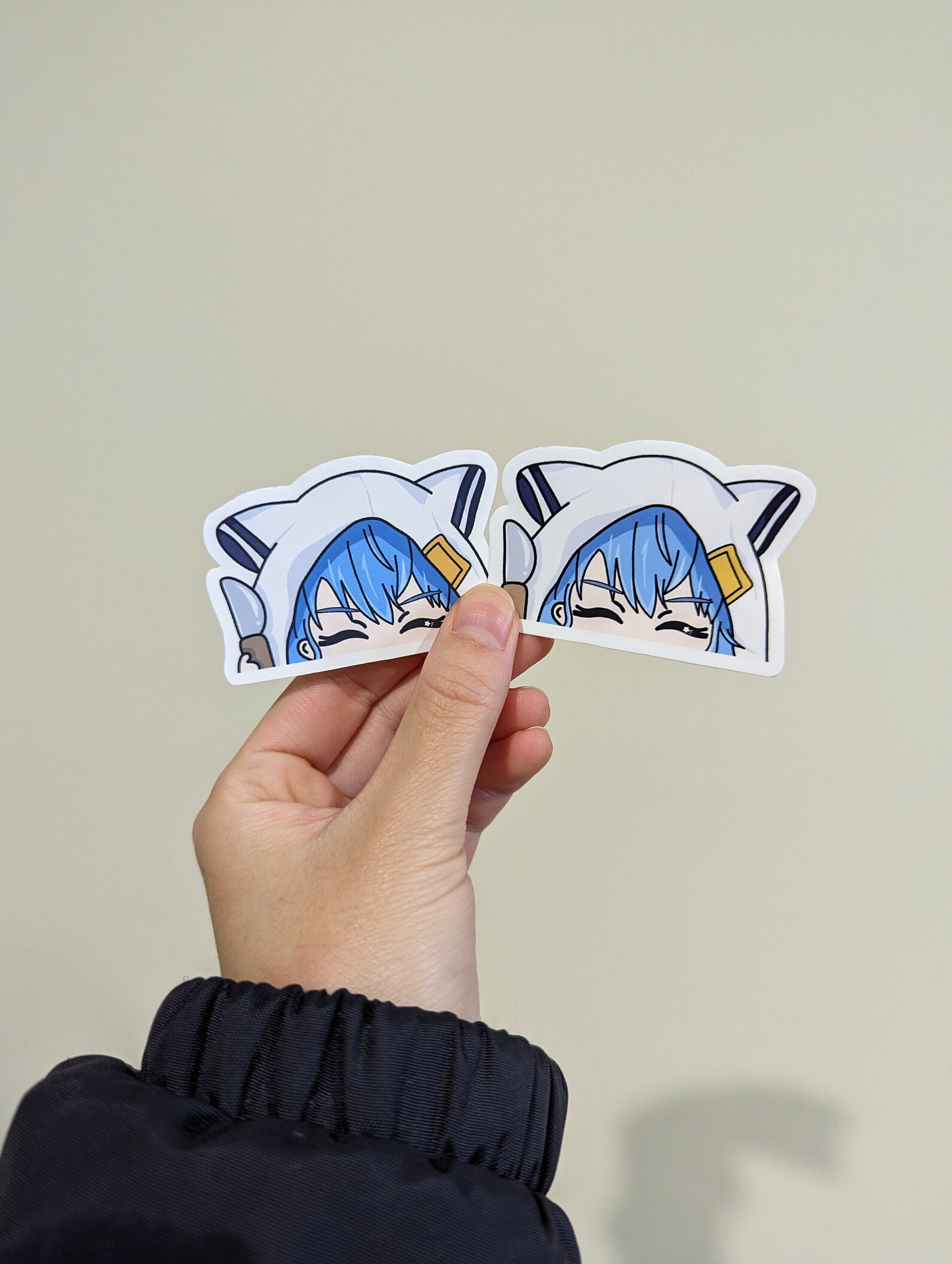 Idol Vtuber: Suisei Peeker Sticker Twin Pack - Glossy and Matte Ver ...
