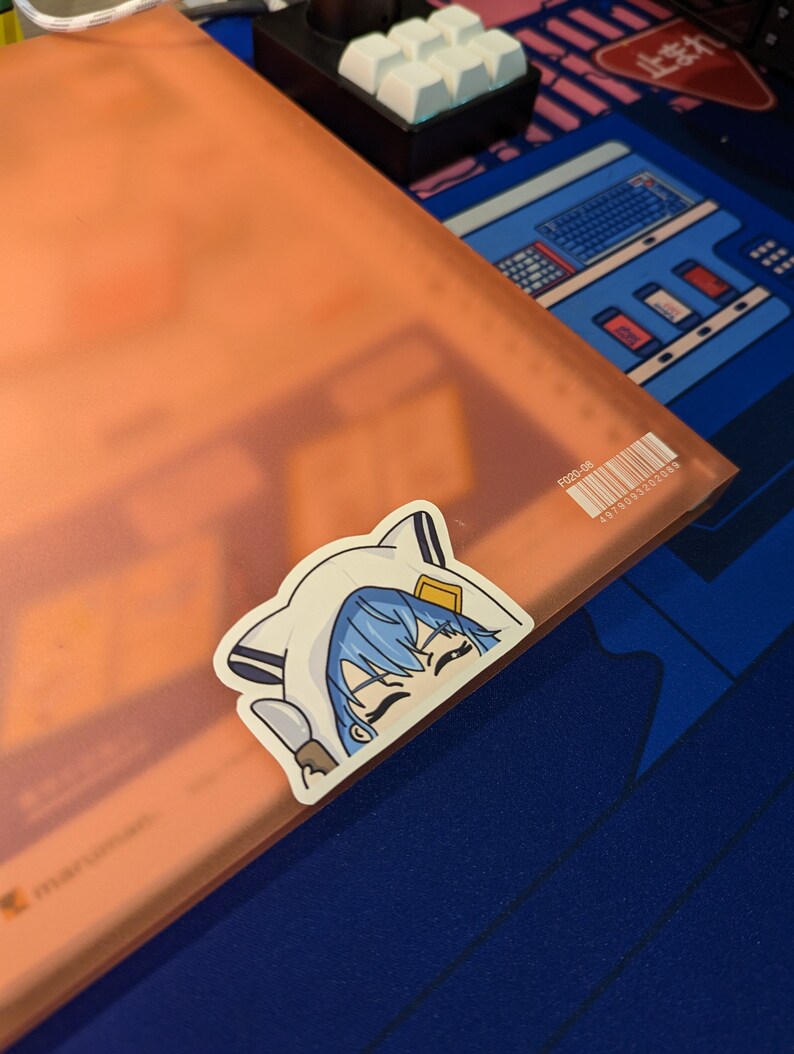 Idol Vtuber: Suisei Peeker Sticker Twin Pack Glossy and Matte Ver ...