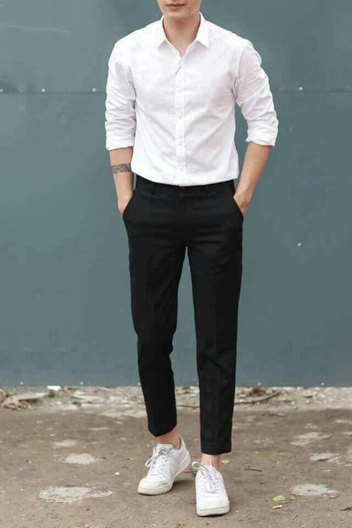 Men Formal Pant Elegant Black Pant for Men Groomsmen Wear - Etsy