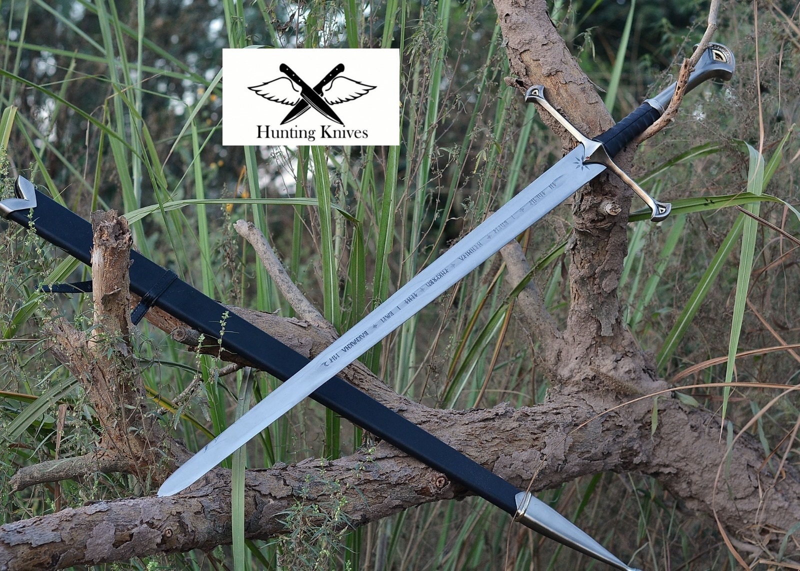 Anduril Sword Viking Hunting Sword Swords Battle Ready Hand - Etsy ...