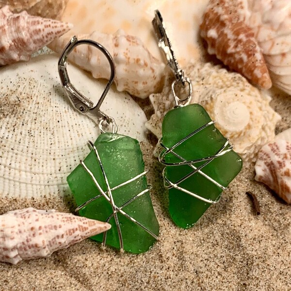 Wire Wrap Sea Glass - Etsy