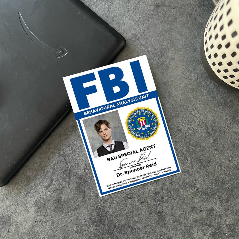 Fbi Id Card - Etsy