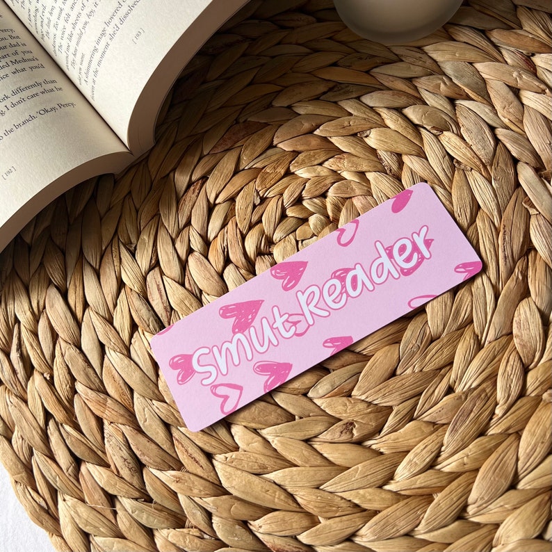 Smut Reader Pink Bookmark Romance Book Trope Spicy Book - Etsy