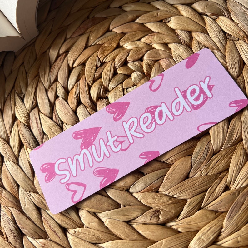 Smut Reader Pink Bookmark Romance Book Trope Spicy Book - Etsy