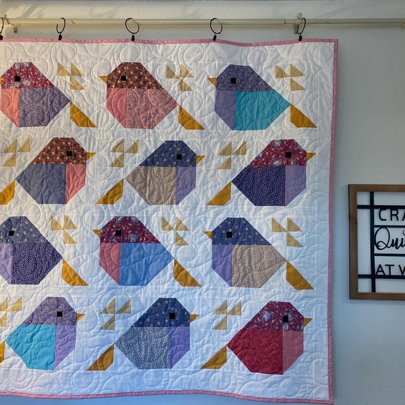 Sparrows Quilt Kit - Etsy