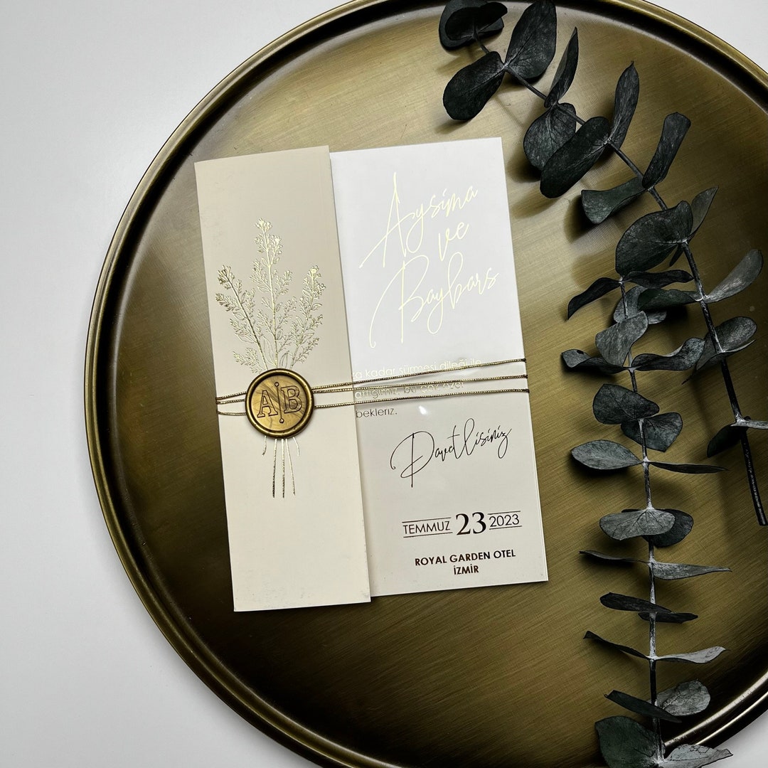 Special Half Envelope Transparent Invitations, Sealed Invitation Cards ...