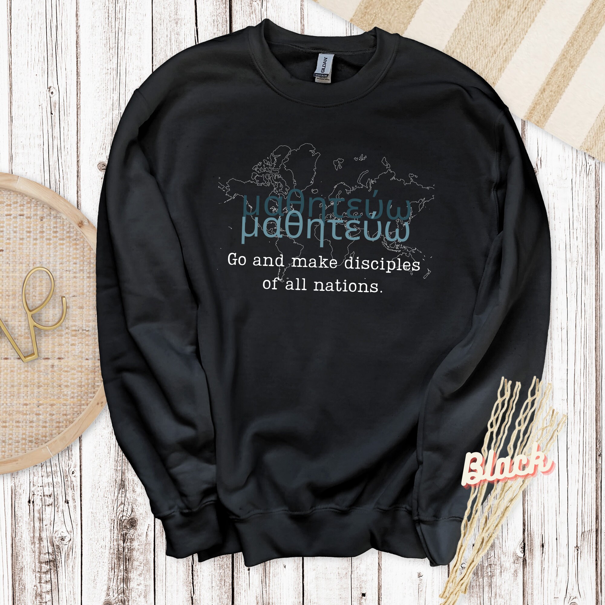 Go Make Disciples Verse Shirt Sweatshirttheology Shirtfaithgreekgift ...