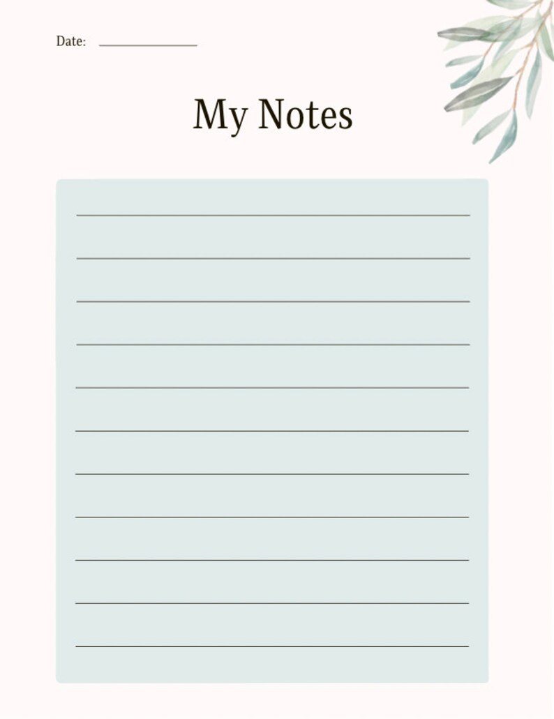 Greenery Planner/calendar/to Do List - Etsy