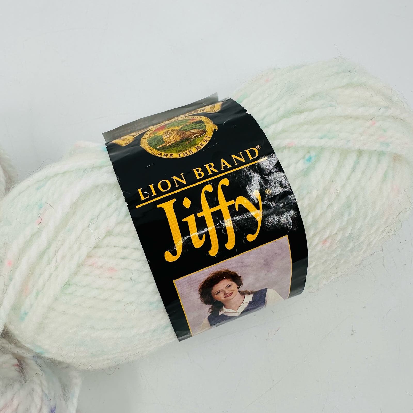 Vintage Lion Brand Baby Jiffy Quick & Easy Mohair Look Yarn SAVANNAH ...