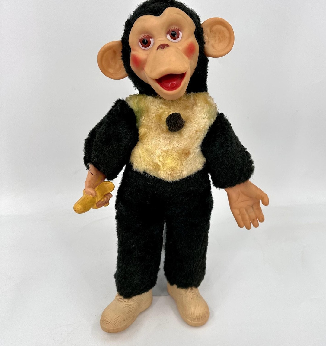 Vintage Zippy Monkey Mr. Bim Zip Rubber Face Plush Doll Toy 14" Howdy ...