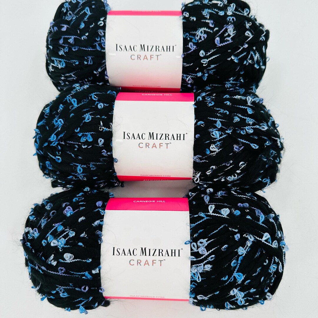 Isaac Mizrahi Carnegie Hill Craft Yarn SPANISH HARLEM Black Blue ...