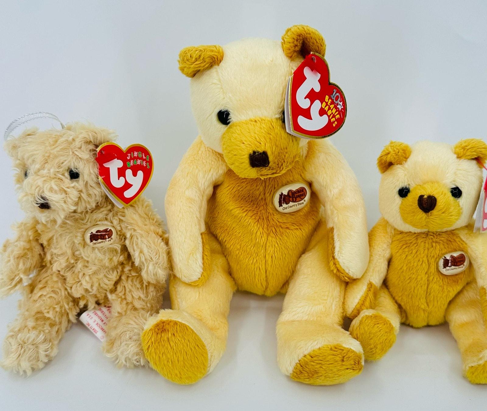 TY Beanie Babies Cracker Barrel Old Country Store Bear Jingle Beanie ...