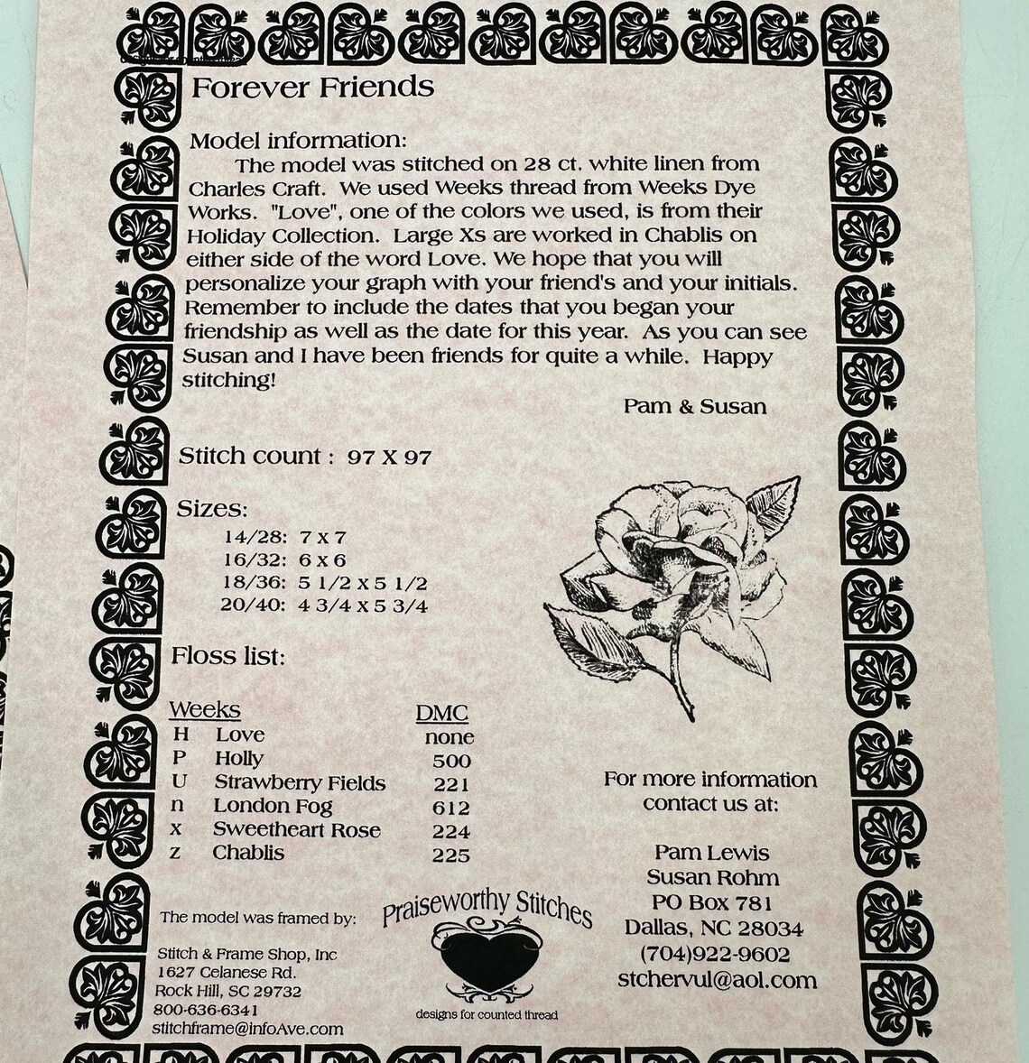 Forever Friends PRAISEWORTHY STITCHES Counted Cross Stitch Souls ...