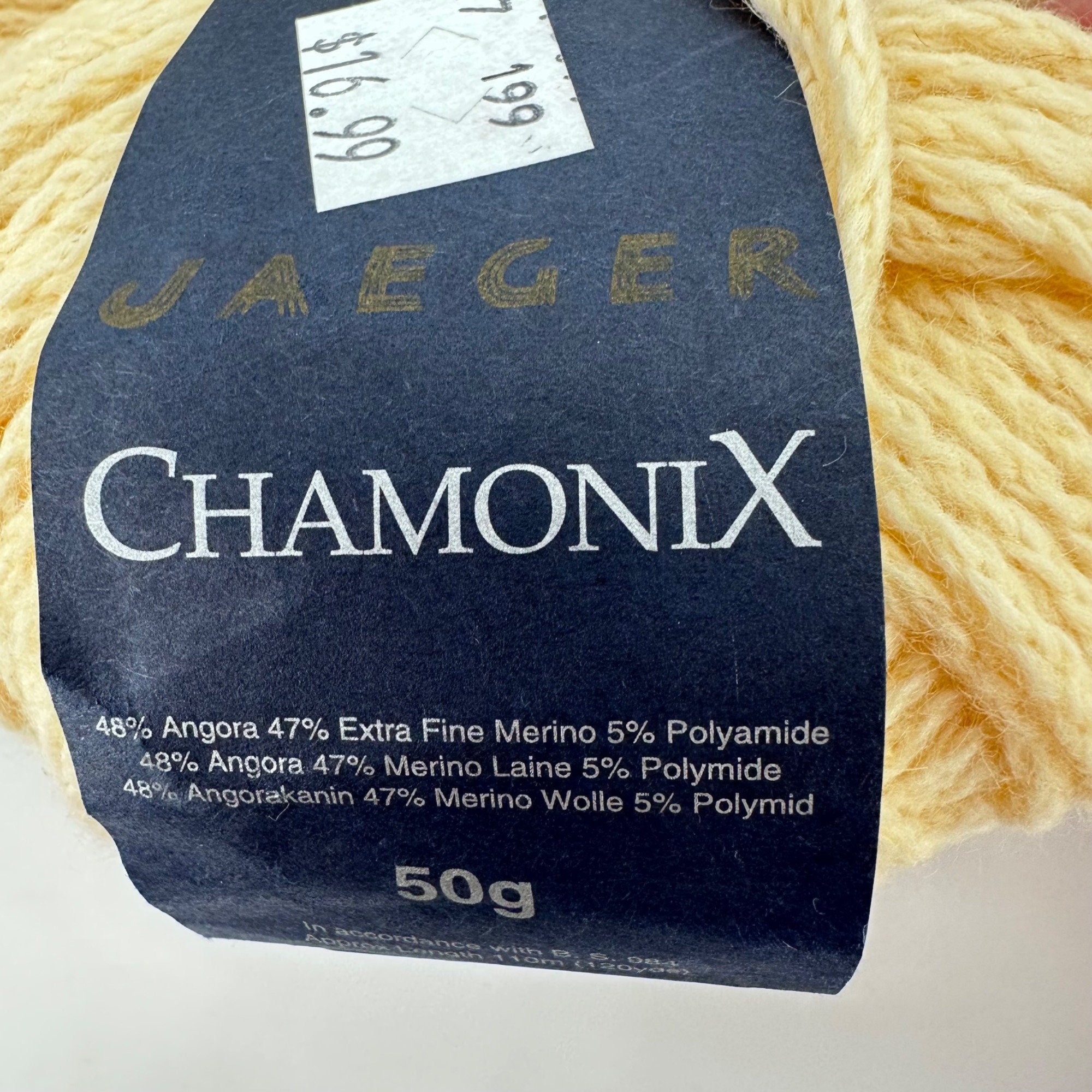 Jaeger Chamonix Angora Merino Wool Yarn 6 Balls SH909 Butter Cream ...