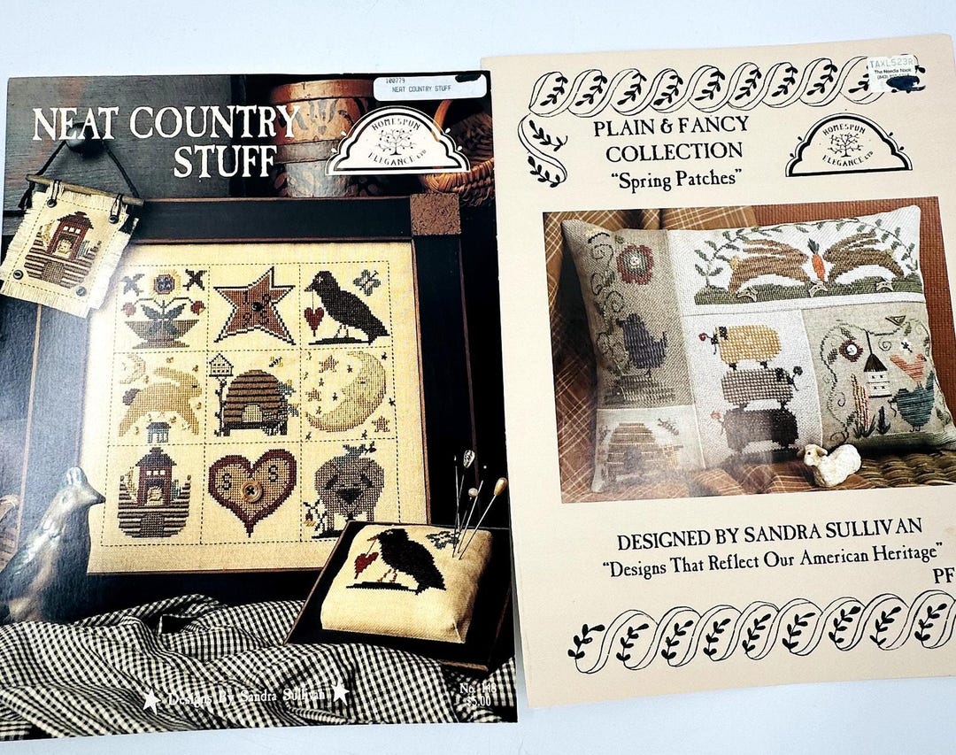 Homespun Elegance Cross Stitch Patterns: Neat Country Stuff / Spring ...