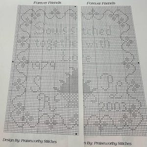 Forever Friends PRAISEWORTHY STITCHES Counted Cross Stitch Souls ...