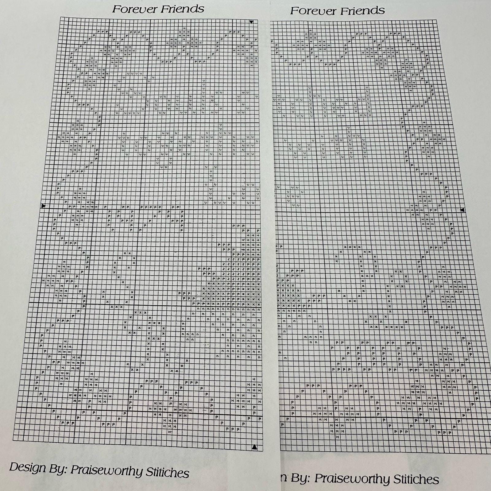 Forever Friends PRAISEWORTHY STITCHES Counted Cross Stitch Souls ...