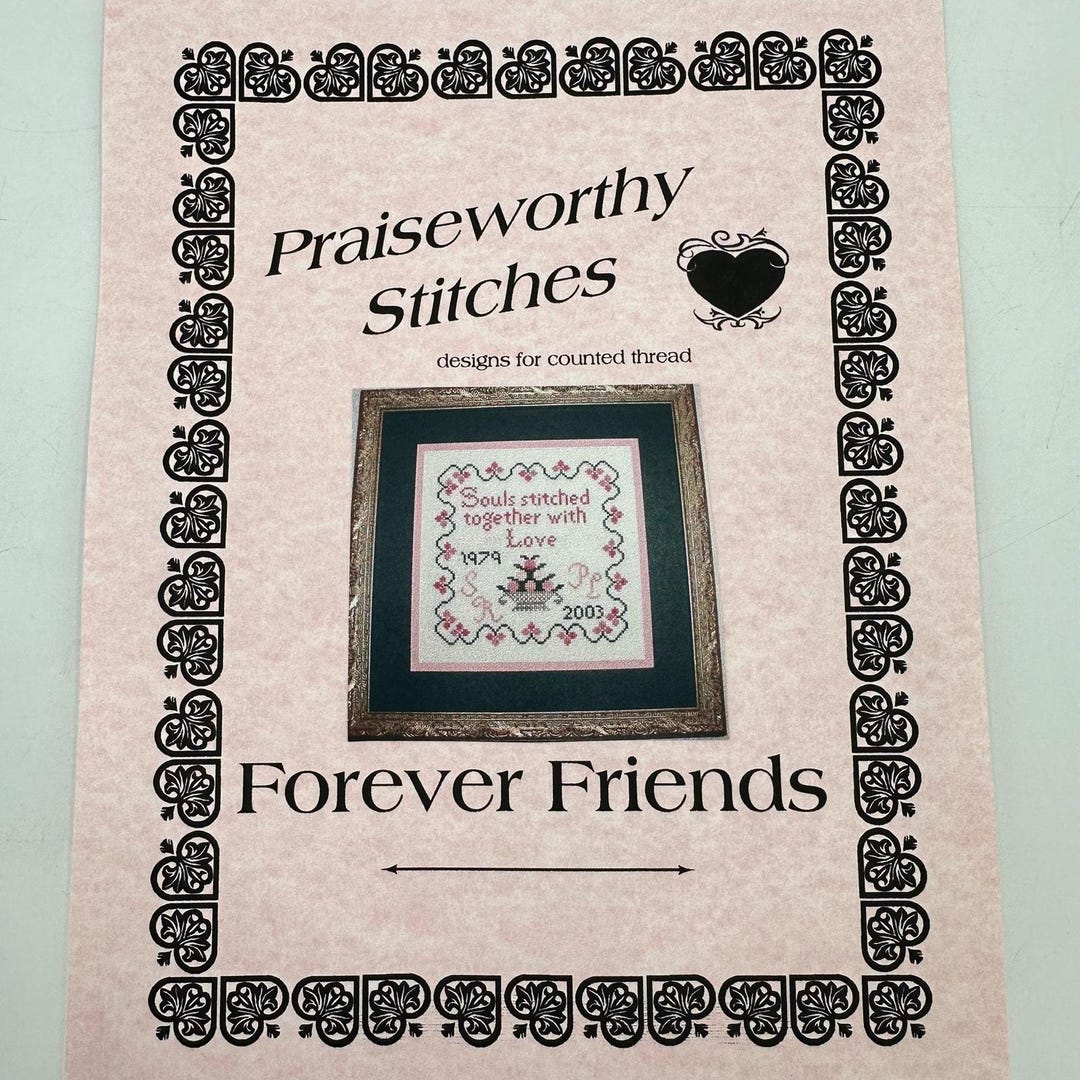 PRAISEWORTHY STITCHES Counted Cross Stitch "forever Friends" Souls ...