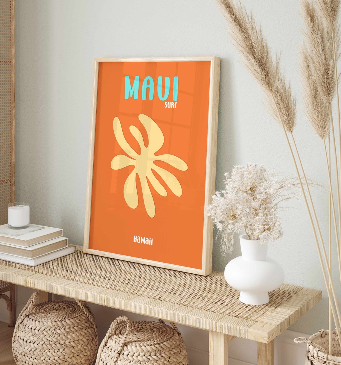 Travel Poster Set, 3 Piece Wall Art, Preppy Room Decor, Capri Bora Bora ...