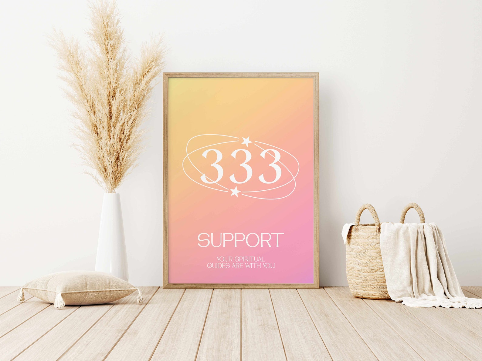 Angel Numbers Aura Poster Printable Set for 111 222 333, Aura Poster ...