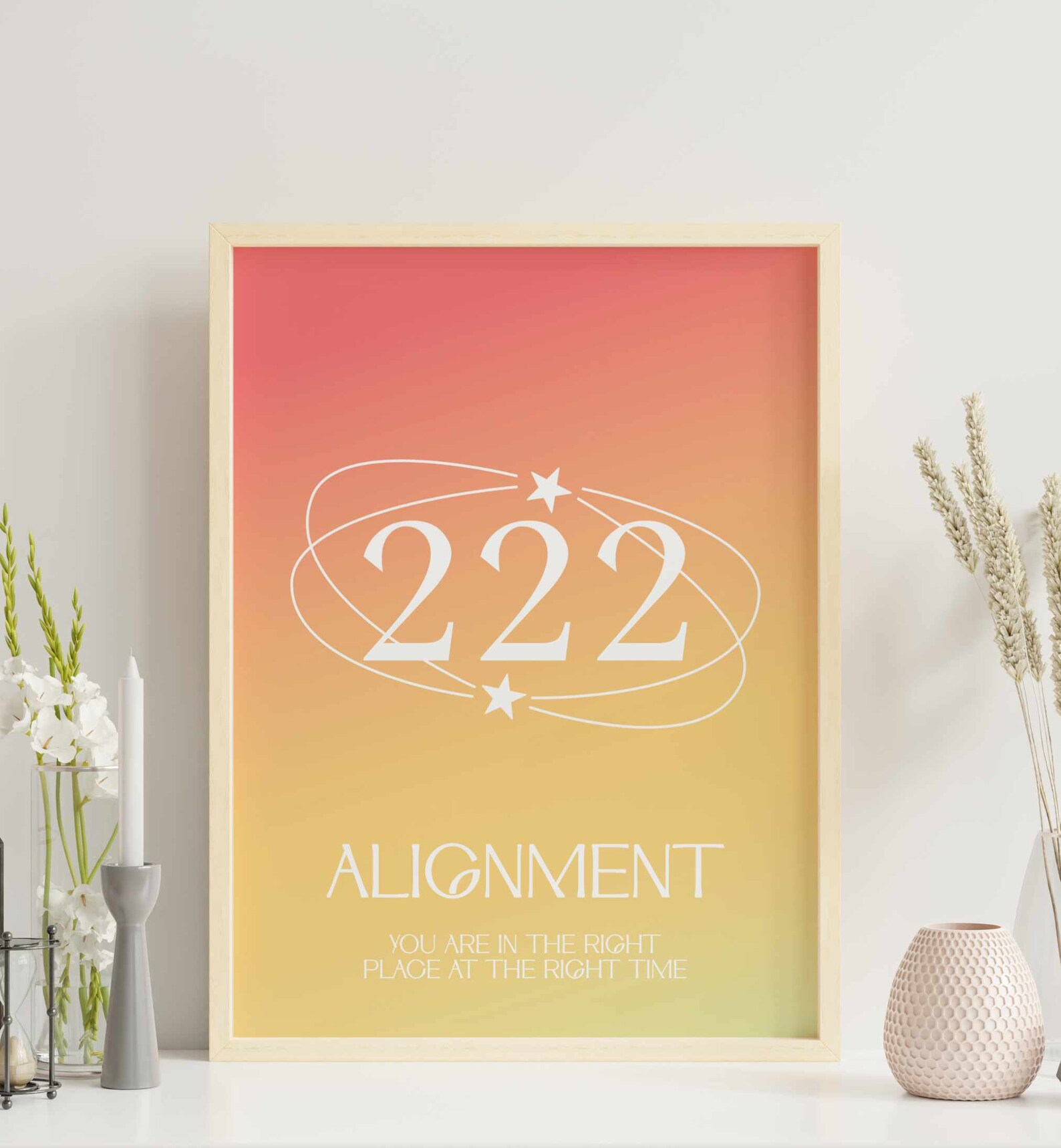 Angel Numbers Aura Poster Printable Set for 111 222 333, Aura Poster ...